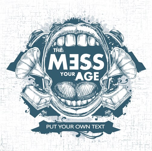 Modern sketchy style image Royalty Free Vector Image