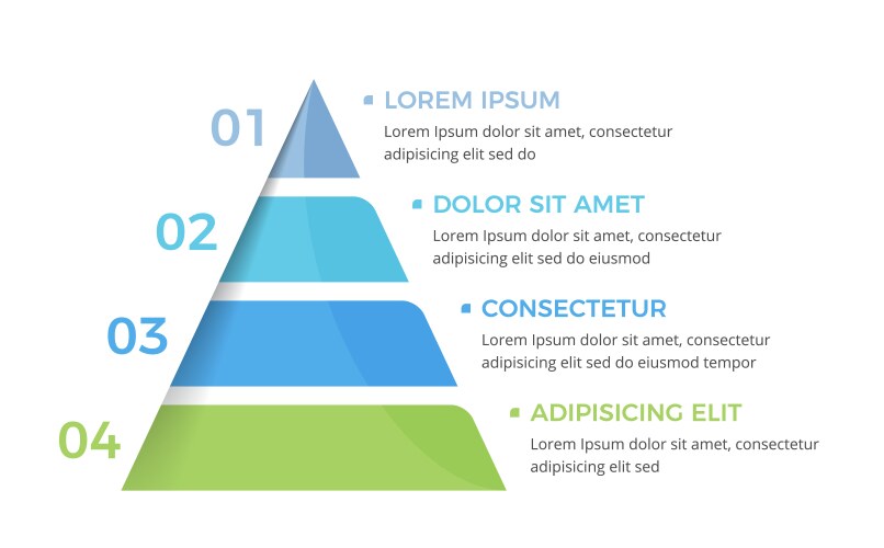 Pyramid chart 1 Royalty Free Vector Image - VectorStock