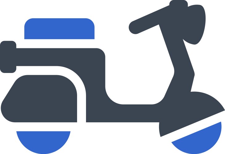 Vespa scooty icon Royalty Free Vector Image - VectorStock