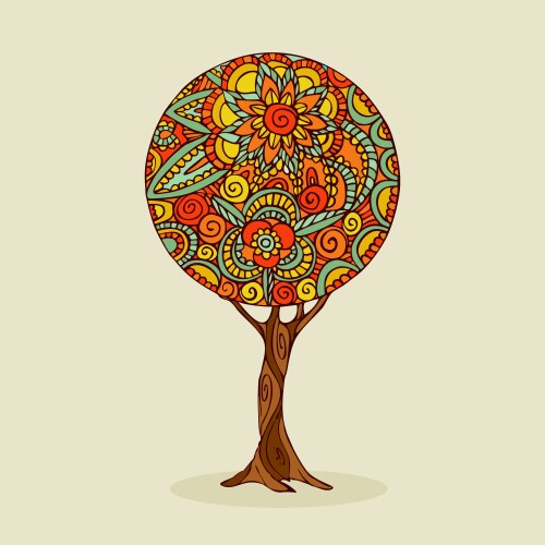 Mandala Tree Vector Images (over 1,200)