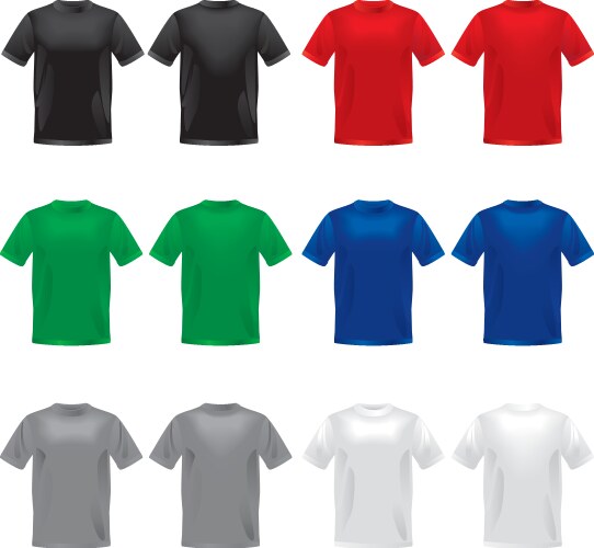 T-Shirt Template Front and Back Vector Images (over 17,000)