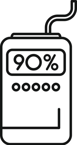 Canister oxygen concentrator icon outline Vector Image