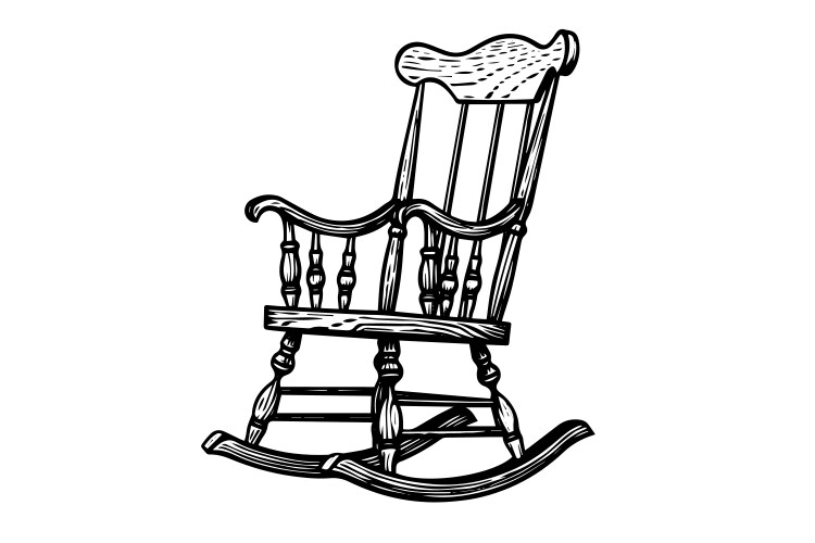 Line Drawing Rocking Chair Vector Images (over 390)