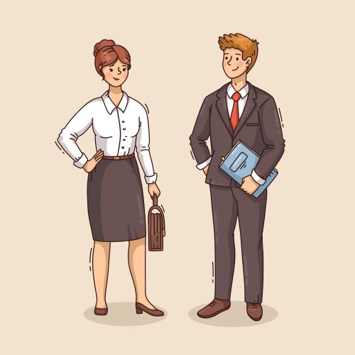 Hand drawn dress code Royalty Free Vector Image
