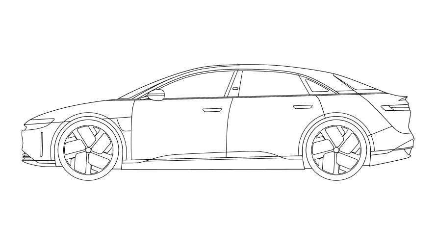 Lucid air Royalty Free Vector Image - VectorStock