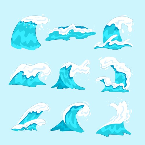 Cartoon Ocean Waves Vector Images (over 35,000)