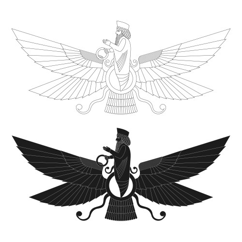 Ancient sumerian symbol star ishtar Royalty Free Vector