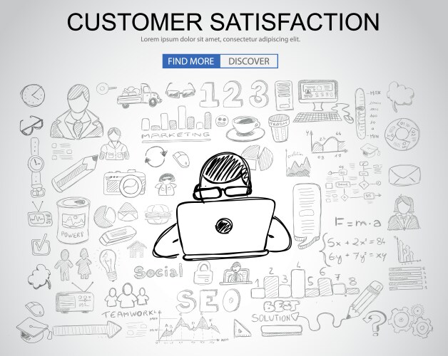Satisfaction survey Royalty Free Vector Image - VectorStock