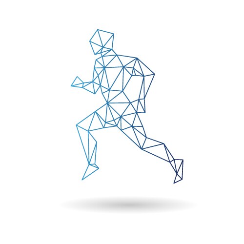 Muscle man abstract Royalty Free Vector Image - VectorStock