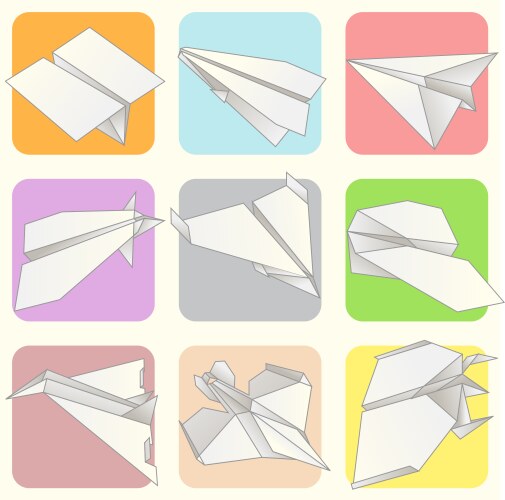 Paper model of an old school bus Royalty Free Vector Image