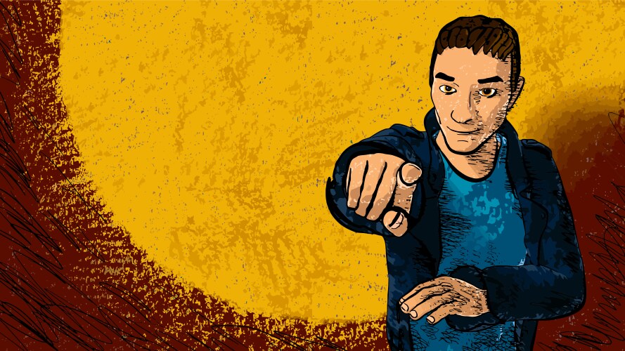 Man Pointing Vector Images (over 38,000)