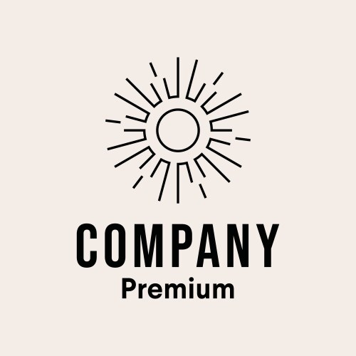 Rocket launched logo design Royalty Free Vector Image