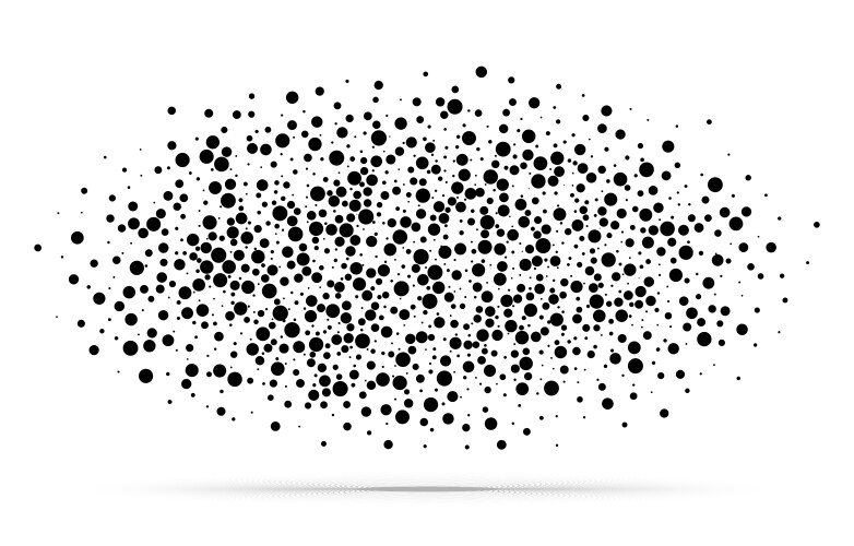 Abstract halftone dots Royalty Free Vector Image