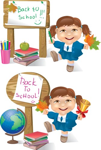 September 1st back to school background Royalty Free Vector