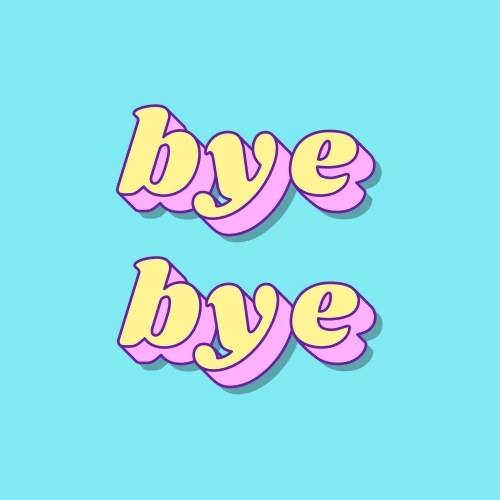 Bye Vector Images (over 7,400)