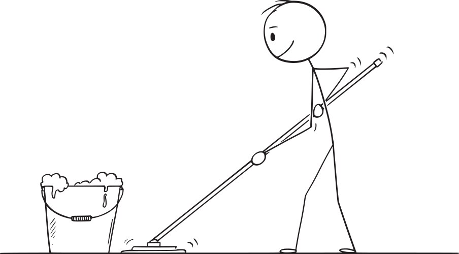 Stick Figure Cleaning Vector Images (over 1,000)