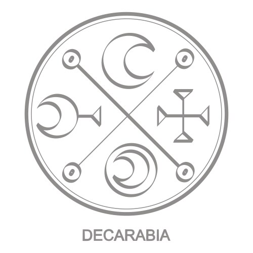 Collection demon symbols and their sigils Vector Image