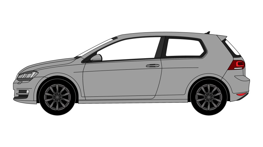 Volkswagen golf Vector Images & Graphics for Commercial Use | VectorStock