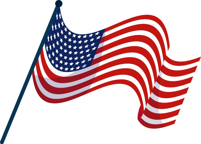 Waving Us Flag Vector Images (over 7,400)