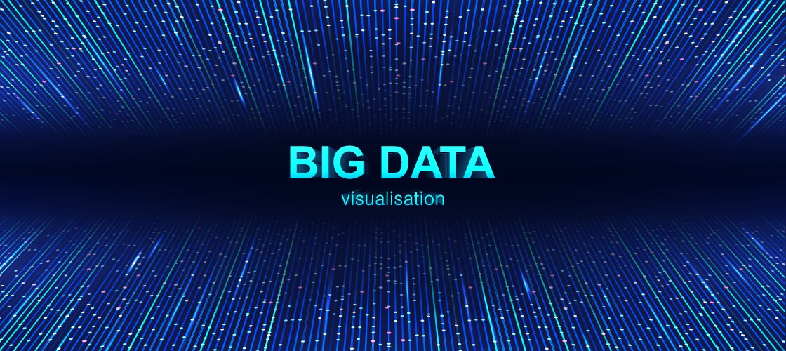 Big data visualization Royalty Free Vector Image