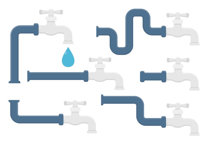 Tap with pipe Royalty Free Vector Image - VectorStock