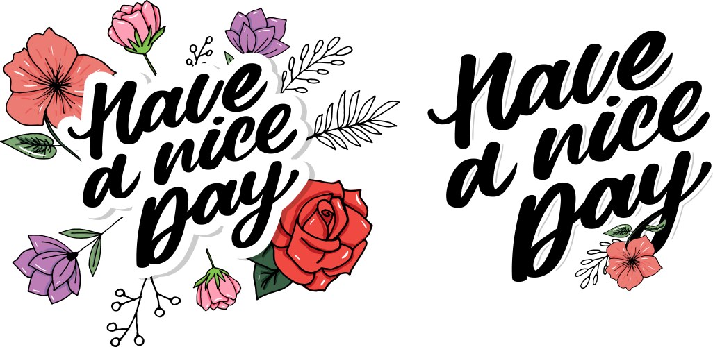 Have a nice weekend phrase lettering Royalty Free Vector