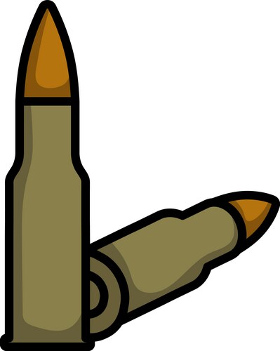 Rifle ammo icon Royalty Free Vector Image - VectorStock