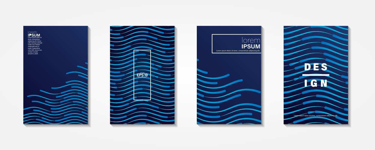 Minimal covers design Royalty Free Vector Image