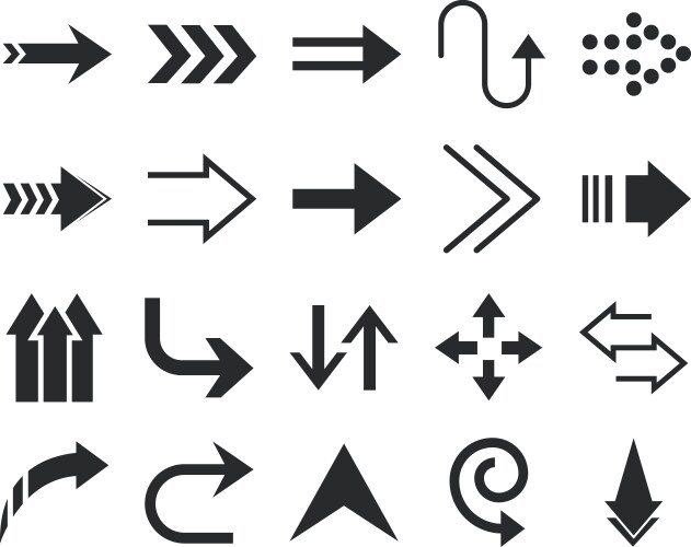Move cursor four direction arrow icon Royalty Free Vector Move cursor four direction arrow icon Royalty Free Vector