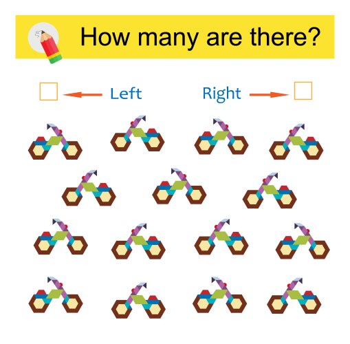 How many geometric shapes are there math activity Vector Image