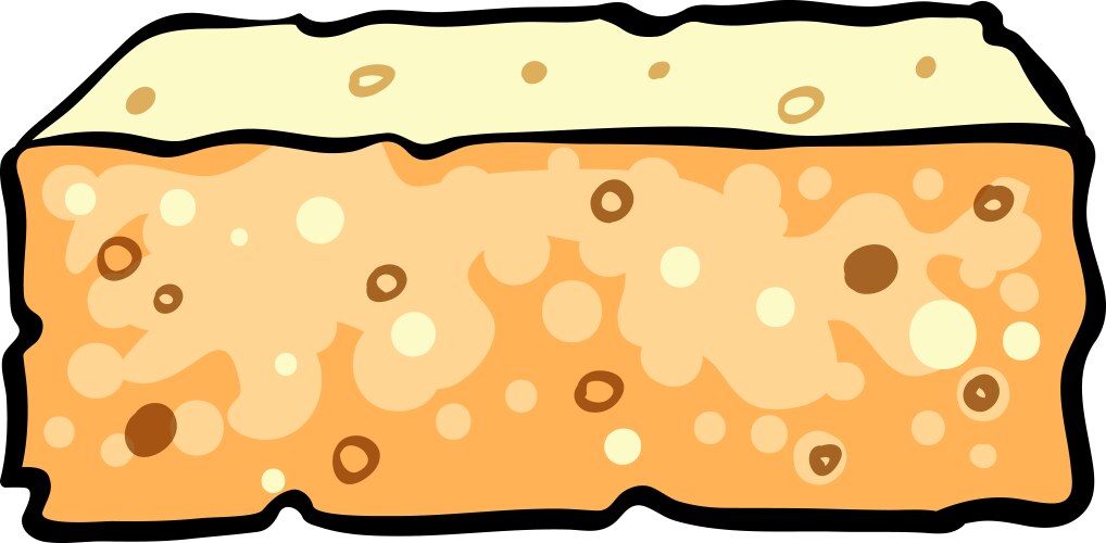 Sponge clip art cartoon Royalty Free Vector Image