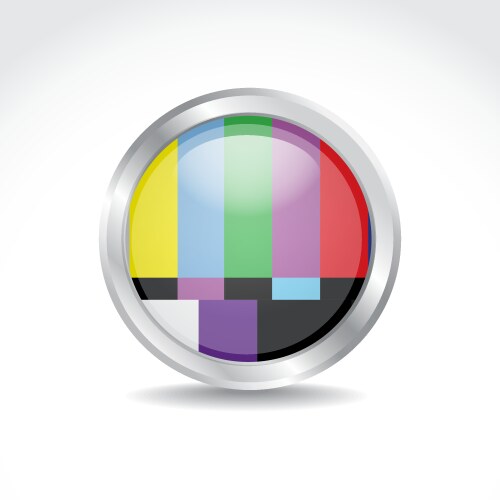 Television test pattern Royalty Free Vector Image