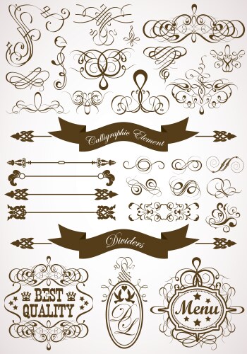 Calligraphic Vector Images (over 290,000)