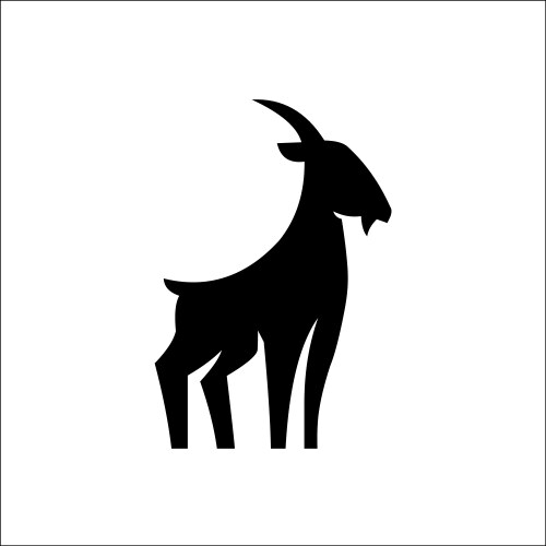 Goat silhouette Vector Images & Graphics for Commercial Use | VectorStock