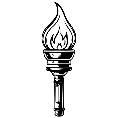 Torch Drawing Vintage Vector Images (over 400)