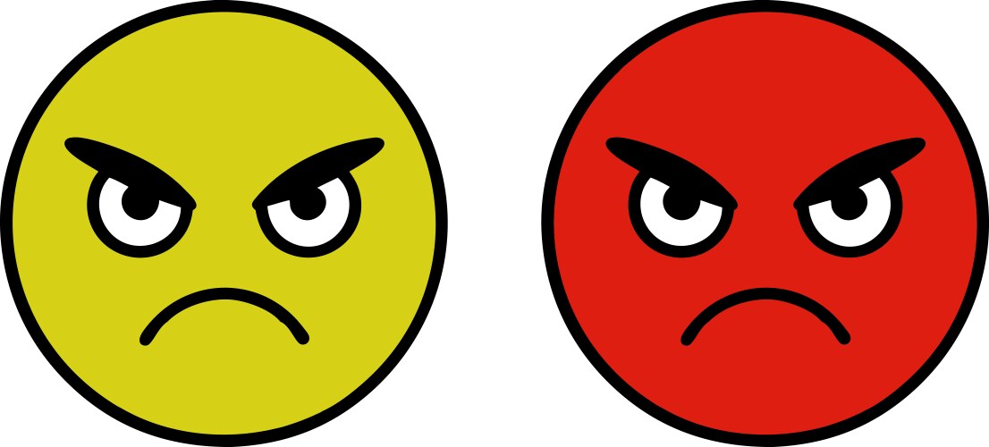 Angry Face Yellow Vector Images (over 15,000)