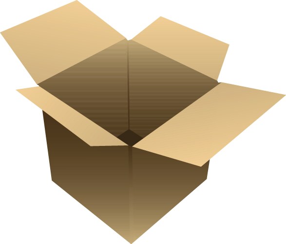 Box packaging die cut template design 3d mock-up Vector Image
