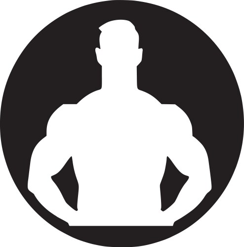 Gym - black and white isolated icon Royalty Free Vector
