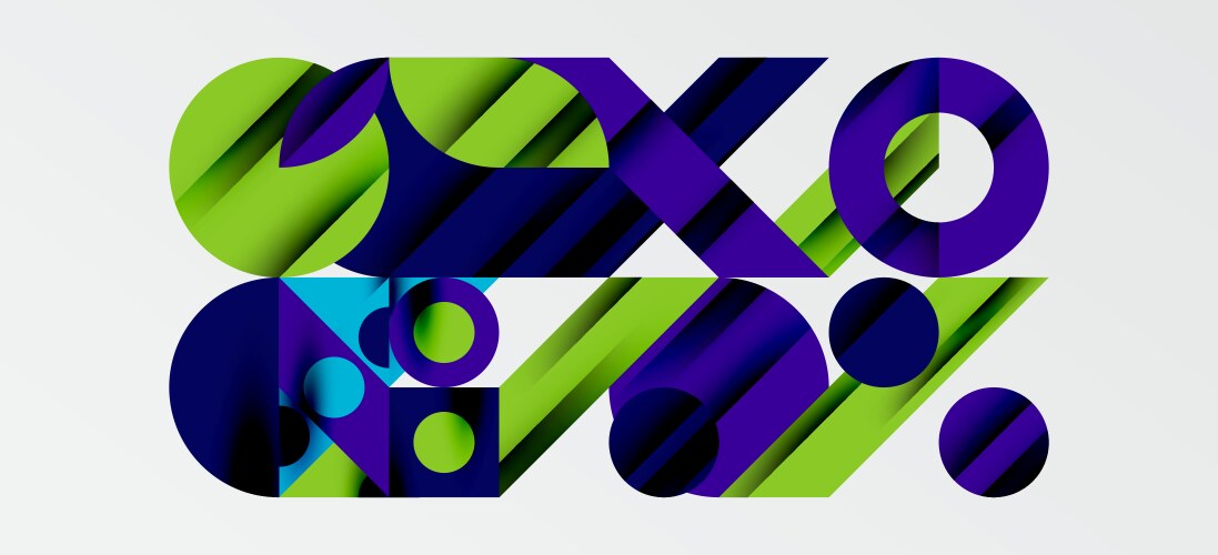 Geometric neo patterns abstract background Vector Image