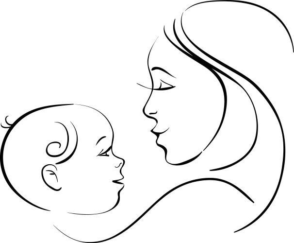 Free Baby Outline Vector Images (over 1,100)