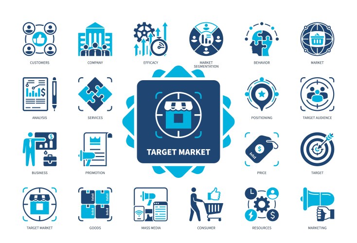 Segmentation Targeting Positioning Vector Images (over 1,000)