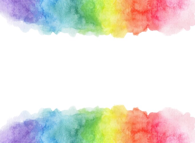 Rainbow Watercolor Splash Background Royalty Free Vector