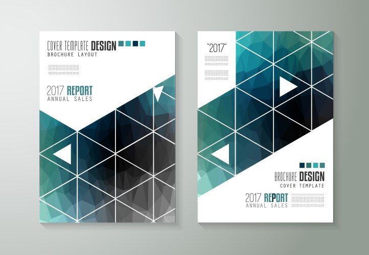 Brochure template flyer design or depliant cover Vector Image