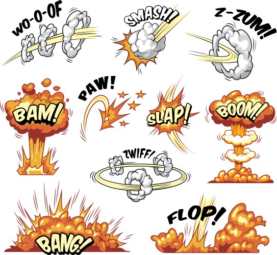 Comic book bam Royalty Free Vector Image - VectorStock