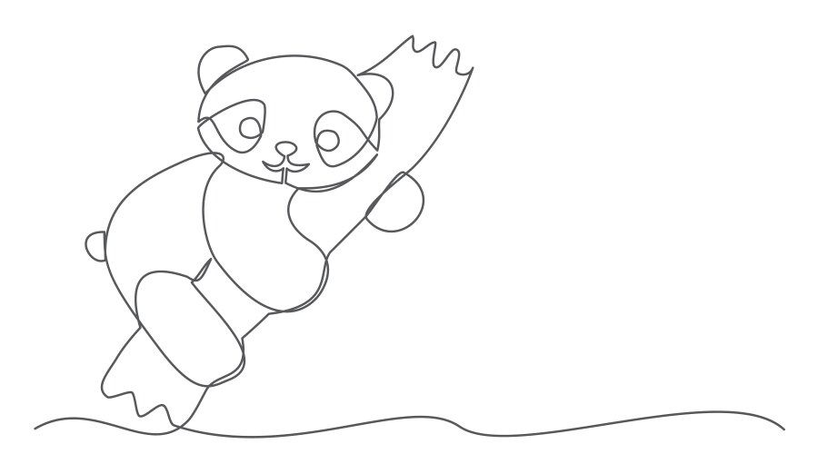 Panda Outline Vector Images (over 4,100)