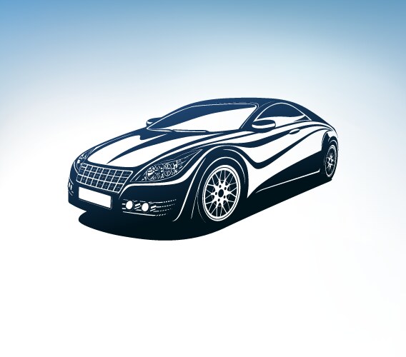 Corvette c8 Royalty Free Vector Image - VectorStock