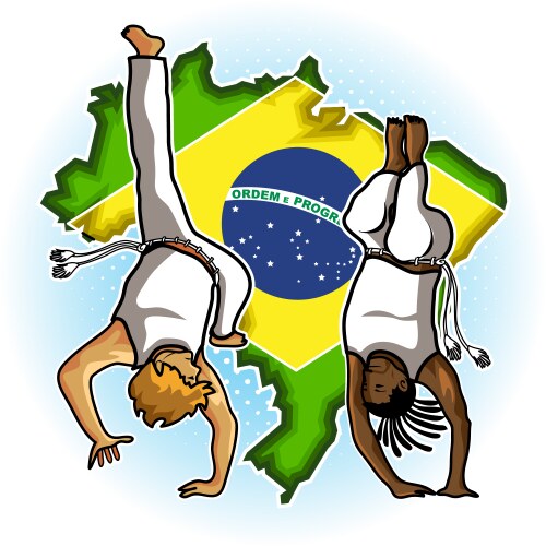 Korean traditional martial arts cute characters Vector Image