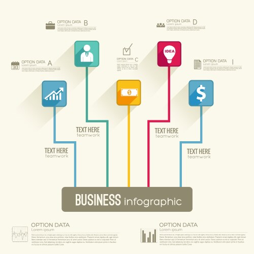 Colorful isometric financial flowchart concept Vector Image