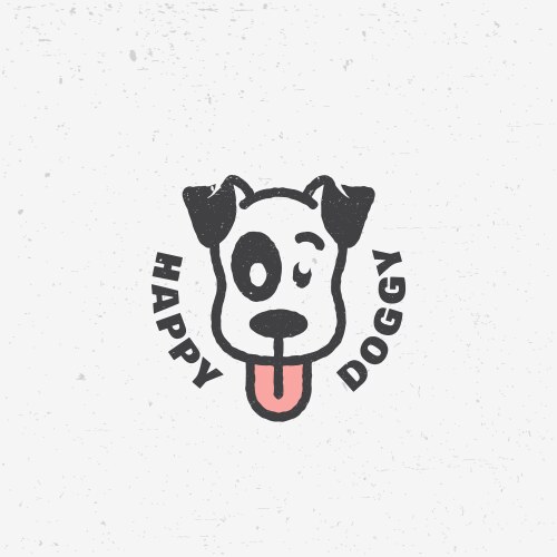 Dog box logo Royalty Free Vector Image - VectorStock