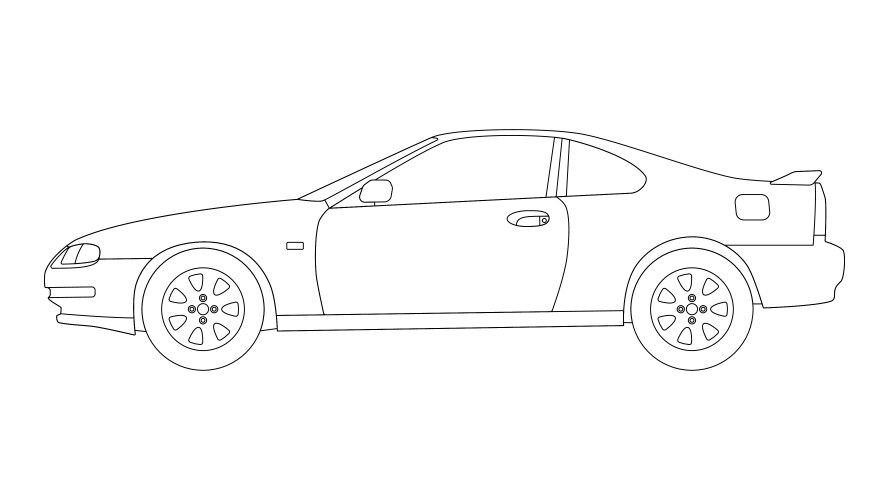 Honda cr-v 1st gen Royalty Free Vector Image - VectorStock